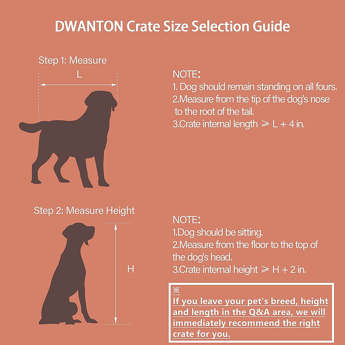 DWANTON Dog Crate Furniture with Cushion, Wooden Dog Crate with Double Doors, Dog Furniture, Dog Kennel Indoor for Small/Medium/Large Dog，End Table, Small, 27.2" L, Rustic Brown