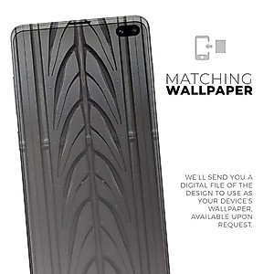 DesignSkinz Shiny Black Tire Tread Protective Vinyl Decal Wrap Skin Cover Compatible with The Samsung Galaxy S20 (Screen Trim & Back Glass Skin)