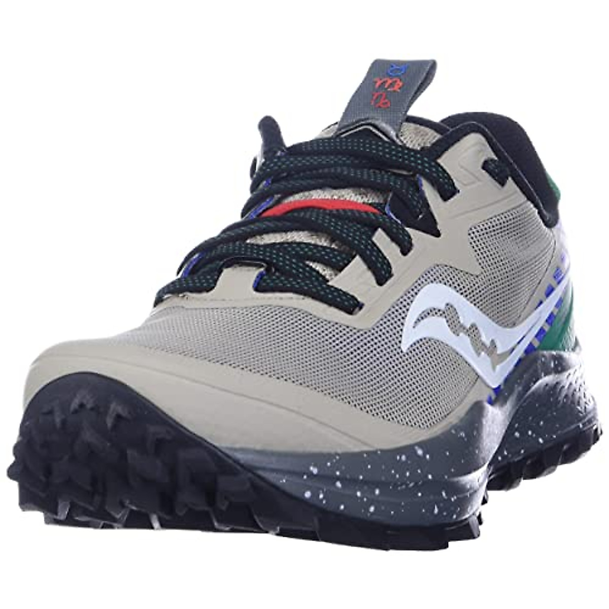 Saucony Women's Peregrine 11 Trail Running Shoe, Light Grey/Green, 9.5 M