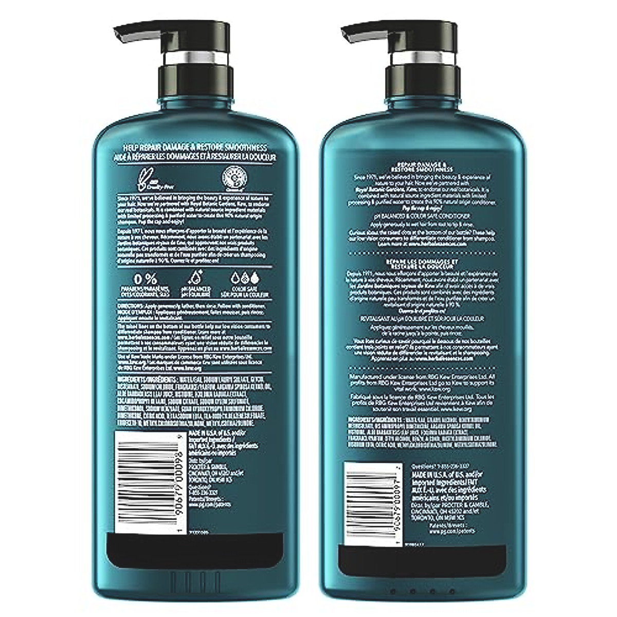 Herbal Essences Shampoo and Conditioner Set Repairing Argan Oil of Morocco with Natural Source Ingredients, Color Safe, BioRenew, 20.2 Fl Oz, 2 Count