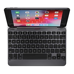 Brydge 7.9 Keyboard Compatible with iPad Mini 4th and 5th Generation | Aluminum | Wireless | Rotating Hinges | 180 Degree Viewing (Space Gray)