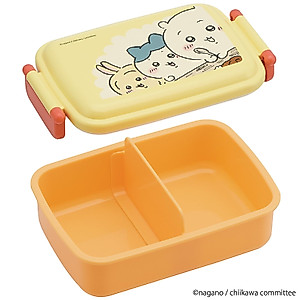 Skater Chiikawa Bento Lunch Box 15.22oz - Cute Lunch Carrier with Secure 2-Point Locking Lid - Authentic Japanese Design - Durable, Microwave and Dishwasher Safe