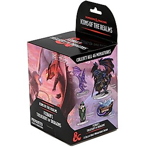 WizKids D&D Icons of The Realms: Fizban's Treasury of Dragons - Booster (Set22) - Contains 4 Miniatures, Pre-Painted, Pre-Assembled, Dungeons & Dragons