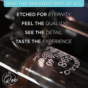 Monogrammed A-Z Wine Gifts for Women - 12.75 oz Engraved Personalized Wine Glass- Funny Wine Lover Monogram Gifts for Women - Unique Wine Glasses Gift Set (K)