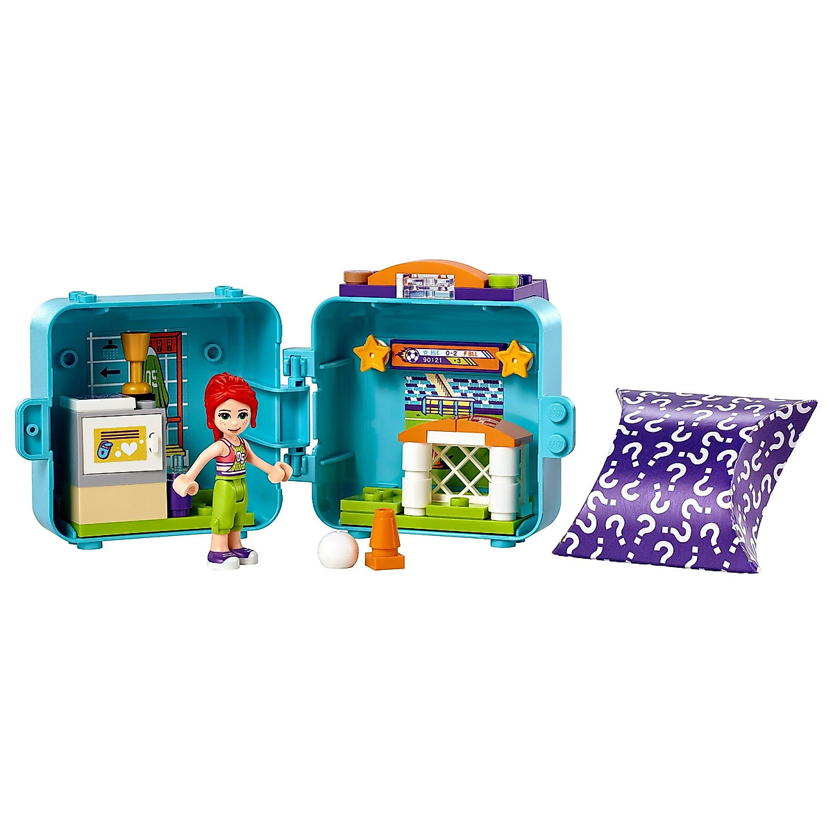 LEGO Friends Mia’s Soccer Cube 41669 Building Kit; Imagination Toy Comes with a Mini-Doll and Animal Toy to Give Creative Kids Hours of Imaginative on-The-Go Vacation Play; New 2021 (56 Pieces)