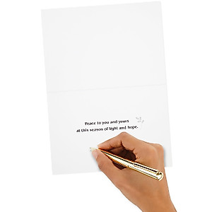 Hallmark Tree of Life Hanukkah Boxed Cards (40 Cards and Envelopes) Blue and Silver Dove