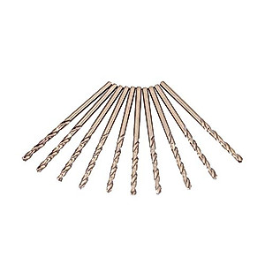 M35 Cobalt Drill Bits for Hardened Steel HSS-CO Drills Set 1.0-5.0MM(1/1.5/2/2.5/3.0/3.2/3.5/4/4.5mm) Twist Drill for Drilling on Stainless Steel Cast Iron Sheet Metal Steel Plate Angle Iron(3.2mm)