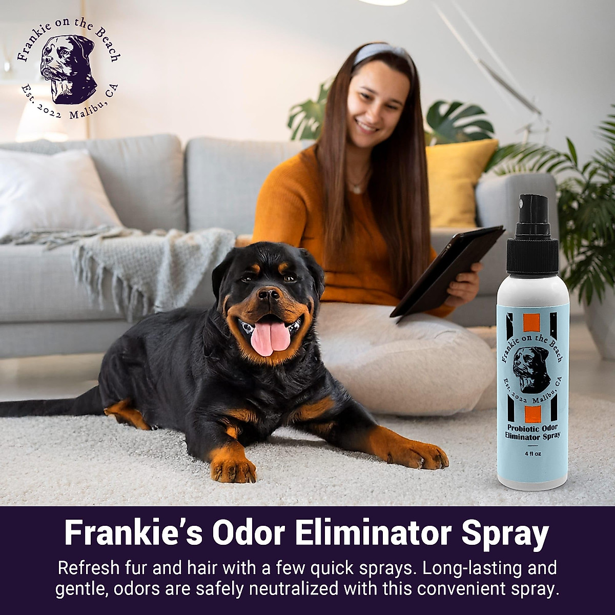 FRANKIE ON THE BEACH Probiotic Odor Eliminator Spray
