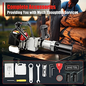 RAYAMURR 32.6CC 2 Stroke Gas Powered T-Post Driver, 900W Gas Powered Pile Driver Fence Post Driver Portable Petrol Piledriver Single Cylinder Air Cooling 8500r/min