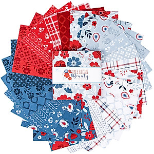 Dani Mogstad American Beauty 5" Stacker 42 5-inch Squares Charm Pack Riley Blake Designs 5-14440-42