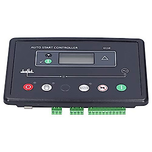 Eujgoov DSE6110 LCD Display Screen Generator Automatic Controller Module Electronic Power Controller Module 8V-35V DC