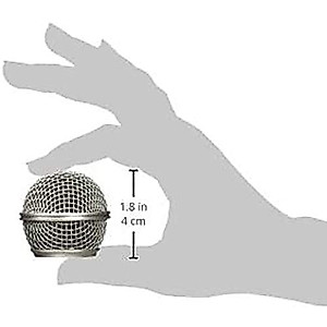 Performance Plus SM58 Style Brushed Nickel OEM Replacement Microphone Grille Pack of 4 (M58S-4)