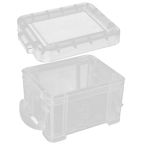 GBACHOOSE 20PCS Small Storage Containers with Lids, Stackable Mini Bins with Lids, Reusable Craft Box for Storing Handicrafts, Office Supplies, Small Accessories, etc (3.5"x2.5"x2")