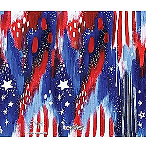 Tervis Etta Vee Triple Walled Insulated Tumbler Travel Cup Keeps Drinks Cold, 24oz Wide Mouth Bottle - Stainless Steel, Americana Stars