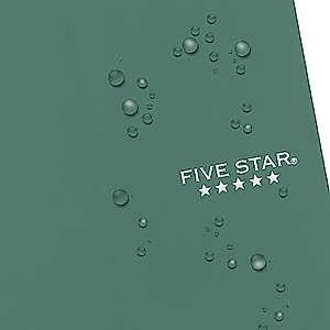 Five Star Small Spiral Notebooks, 6 Pack, 2 Subject, College Ruled Paper, 9-1/2" x 6", 100 Sheets, Amethyst Purple, Sedona Orange, Seaglass Green, Tidewater Blue, Gray, Black (73711)