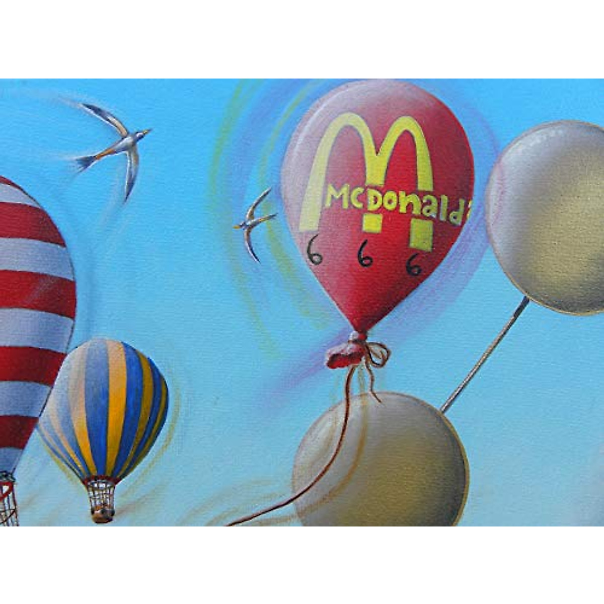 Joseph KALIHER (Texas 1970) ALLEGORY of a WALK YONDER THE NEW WORLD ORDER 50x50