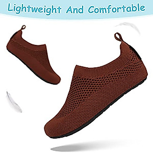 SAGUARO Girls House Slippers Shoes Indoor Home Toddler Boys Athletic Slippers Kids Comfort Sole Knit House Slippers Slipper Blue 1-2 Little Kid