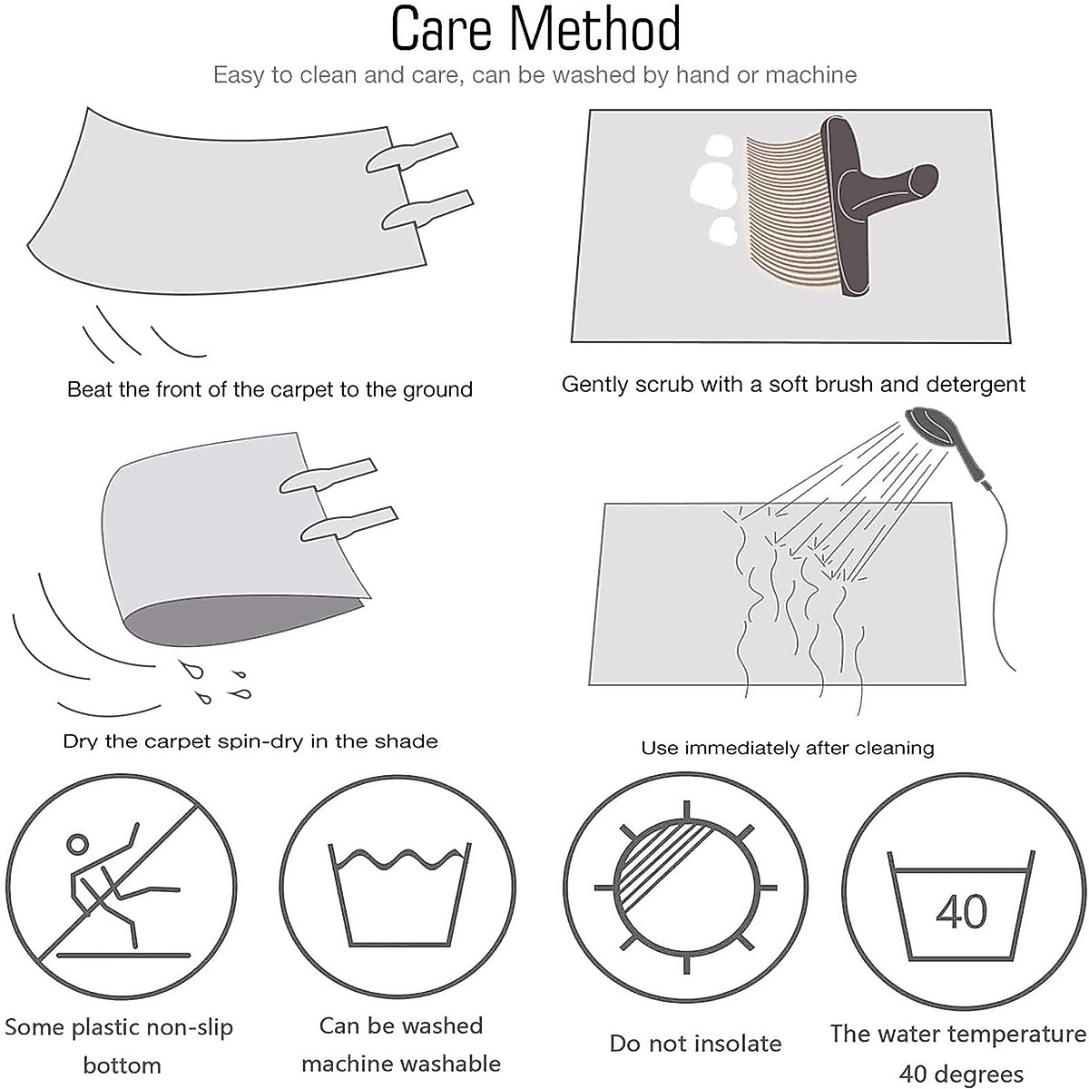 FNOIMO Black Gold Marble Area Rug, Luxurious Navy Blue Texture Washable Carpet, with Non-Slip Backing Large Rugs for Living Room Bedroom Dining Room Office - 5' x 8', Style-2