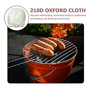 HANABASS Small Grill Cover BBQ Grill Cover Drawstring Grill Cover Garden Grill Cover Cover Round Grill Cover