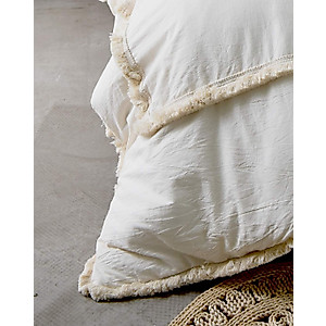 Cream Duvet Cover Set Queen Boho Bedding Set