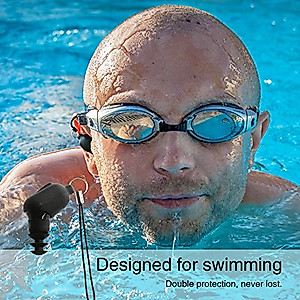 IP68 Professional Waterproof Wireless Bluetooth Earphone, Mini Wireless Bluetooth V4.2 Earbud Sport Headphone Sweat Proof Stable Fit in Ear Workout Headset for Underwater Sport Swimming Diving