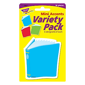 TREND enterprises, Inc. Bright Books Mini Accents Variety Pack, 36 ct