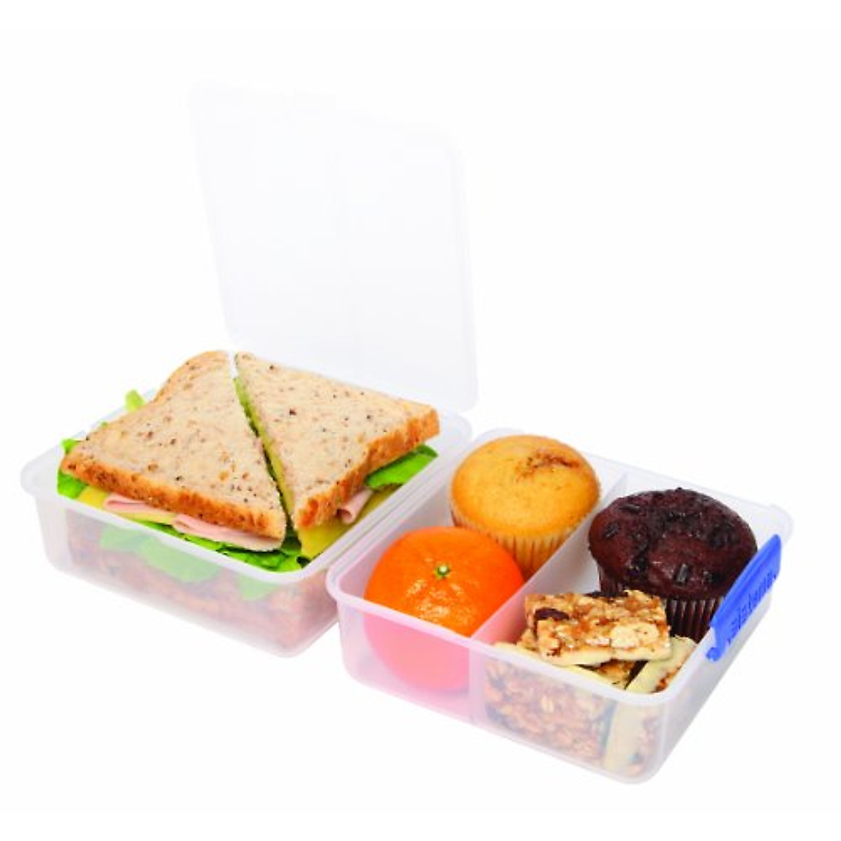 Sistema To Go Collection Lunch Cube Compact Food Storage Container, 5.9 Cup, Color Varies | Great for Meal Prep | BPA Free, Reusable