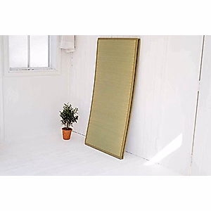 BJDesign Japanese Traditional Igusa (Rush Grass) Tatami Floor MattressTatami mat, Twin XL. Made in Japan