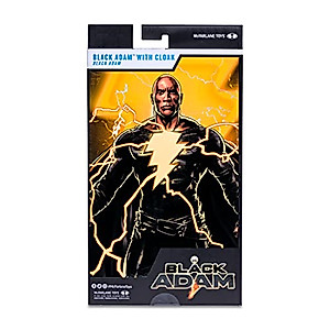 McFarlane Toys DC Black ADAM Movie 7IN Figures - Black ADAM with Cloak
