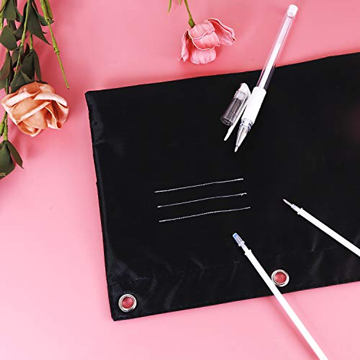 4 Pieces Heat Erase Pens with 40 Heat Erasable Fabric Refills Marking for Sewing, Quilting and Dressmaking(4 Colors)