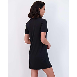 Real Essentials 3 Pack Nightgowns Women Adult Womens Nightgown Moo Moos Sleep Night Shirts Hysterectomy Sleepwear House Dress Lounge Ladies