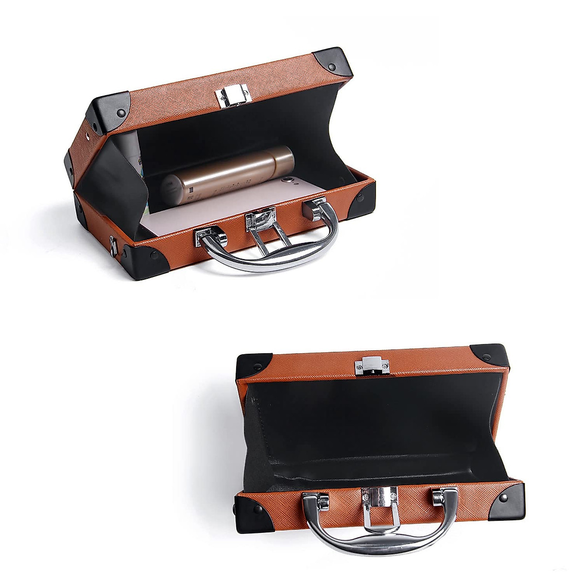 KUANG! Women Retro Radio Shaped Clutch Hundred Dollar Bill Box Shoulder Bag Elegant Evening Crossbody Handbag