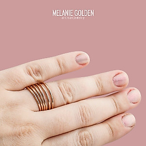 1mm Thin Smooth Stacking Skinny Ring in Sterling Silver, Gold, or Rose Gold | Comfort Fit | Sizes 2-12 (2, 14K Rose Gold Fill)