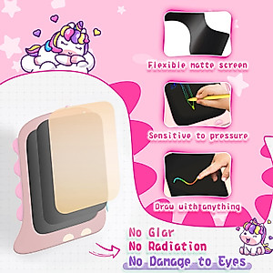 ORSEN 8.5 Inch LCD Doodle Board Tablet for Girls - Unicorn Drawing Pad for Kids 2-7 Years Old - Travel Toy Birthday Gift