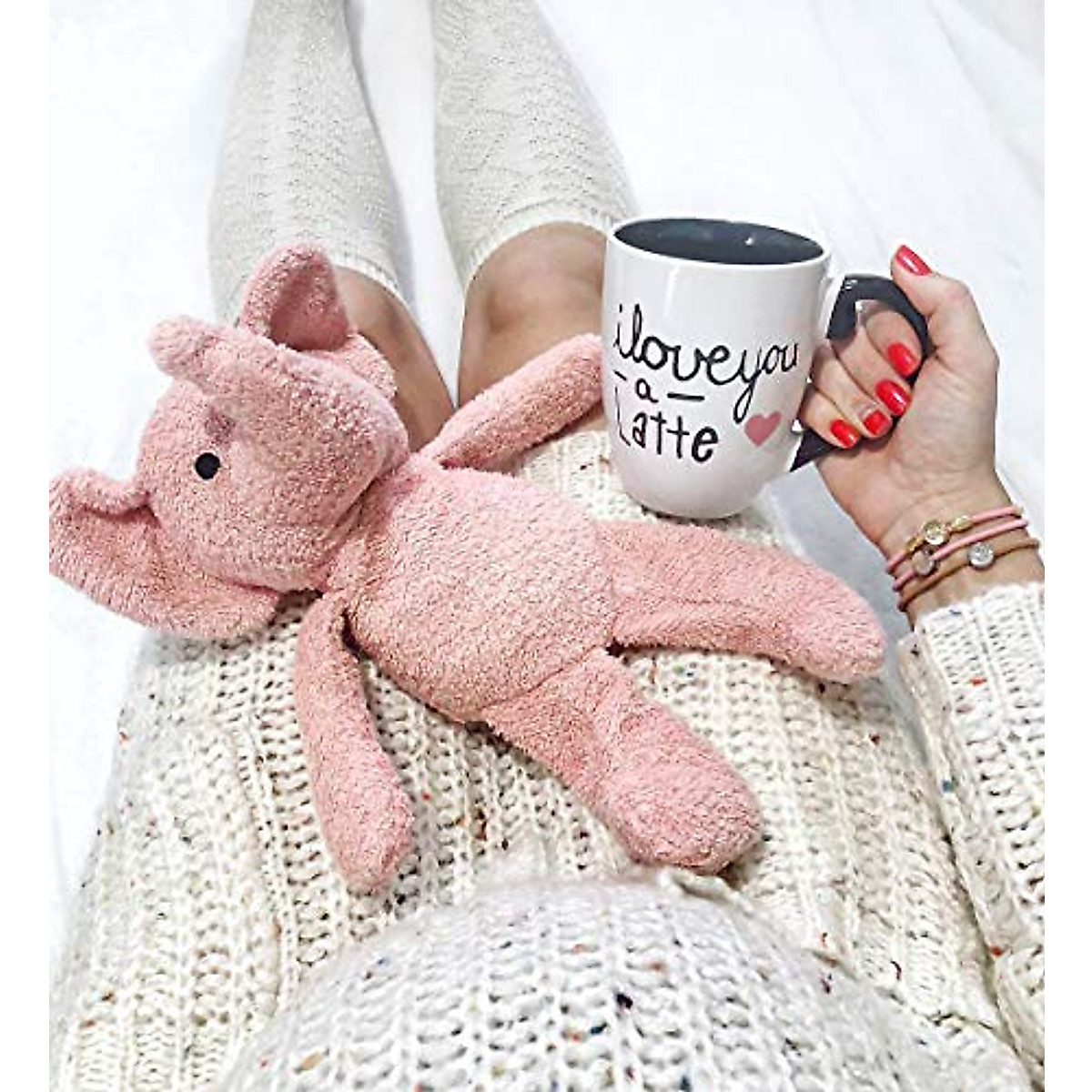 Thermal-Aid Zoo Microwavable Stuffed Animal - Plush Toy and Hot Cold Pack - Tiny The Elephant