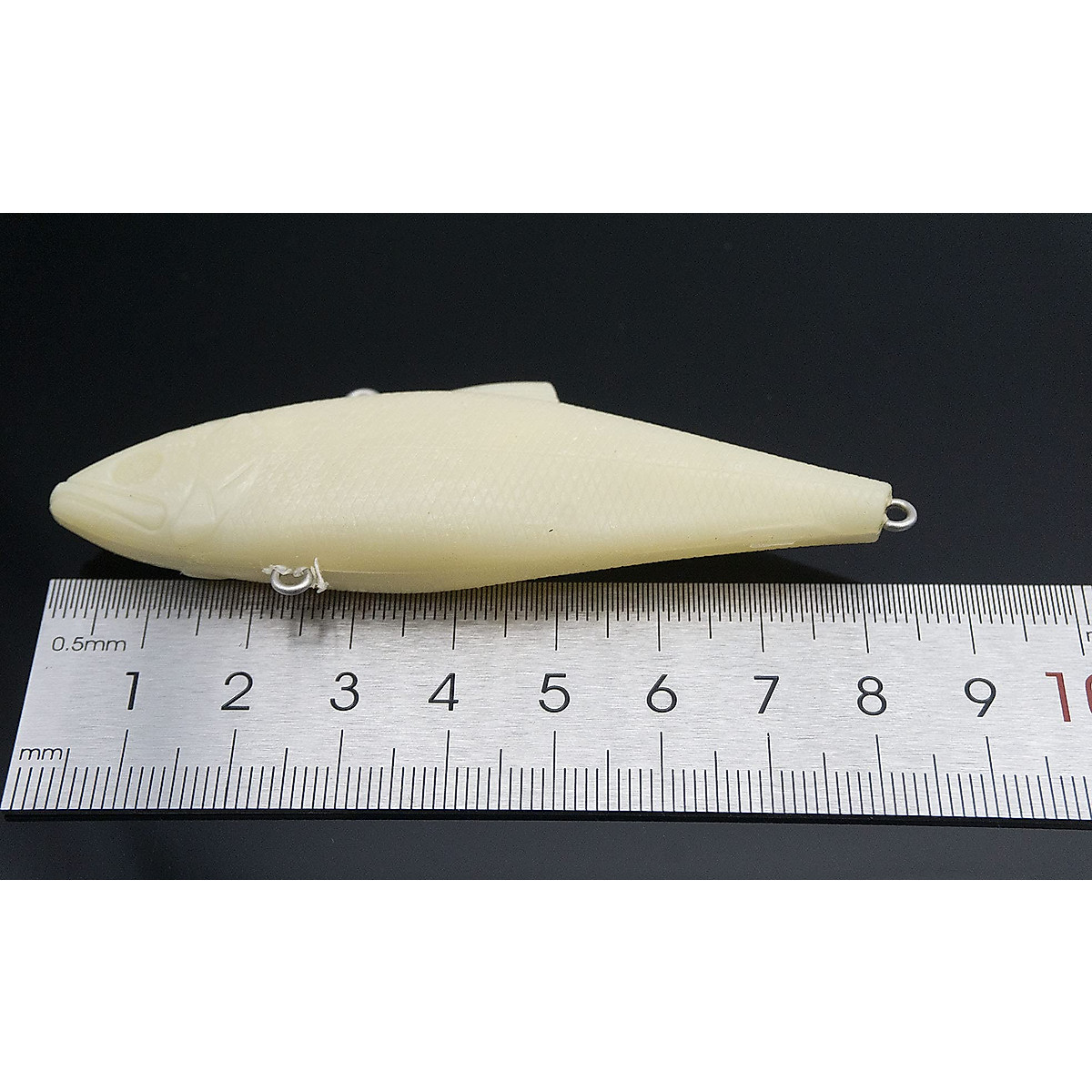 10pcs Unpainted VIB Bait lipless Blanks Fishing 85mm 12.37g Crankbait Simulation Blank Body Clear Hard Plastic Trout Salmon Swimming Sea Bait Topwater Freshwater Plastic Minnow Lure 142 Free Eye