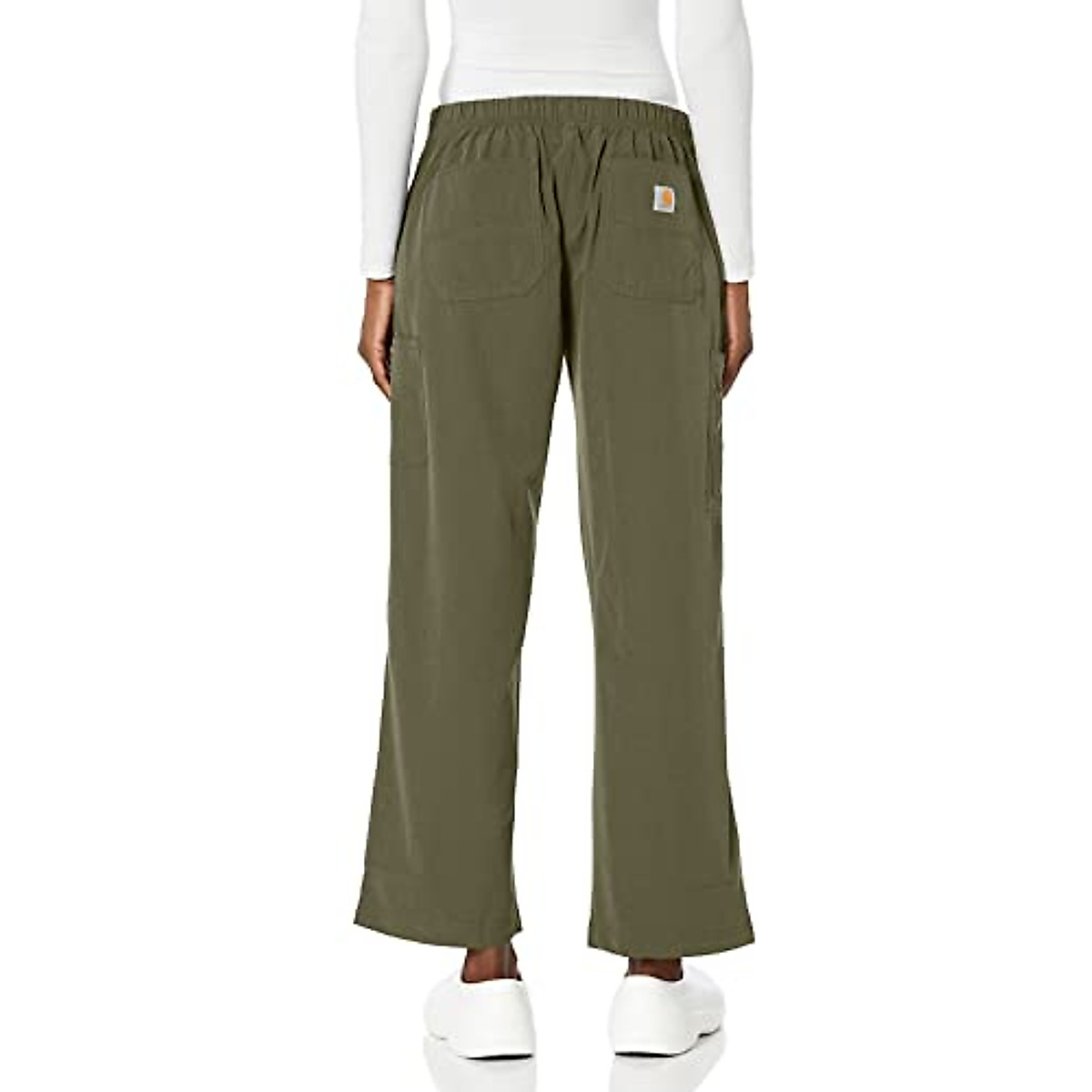 Carhartt womens Cross-Flex Boot Cut Cargo Pant, Basil, Medium