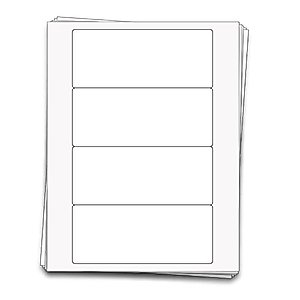 Dashleigh 40 Waterproof Pantry Labels for Quart Jars, 6 x 2.5 inches, Vinyl White