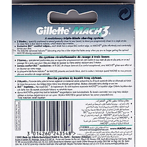 Gillette Mach 3 - 32 Count (4 x 8 Pack)