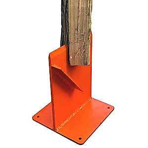 Hi-Flame Firewood Kindling Splitter for Wood Stove Fireplace and Fire Pits, Orange