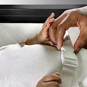 Summer by Ingenuity 4-Sided Changing Pad – Durable Quilted Changing Pad Made with Waterproof Material, Includes Infant Safety Belt with Quick-Release Buckle