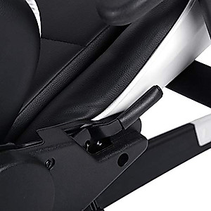 Devoko Gaming Chair Racing Style High Back Computer Chair with Adjustable Armrests Ergonomic Office Chair Executive Swivel Task Chair with Headrest and Lumbar Support (White)