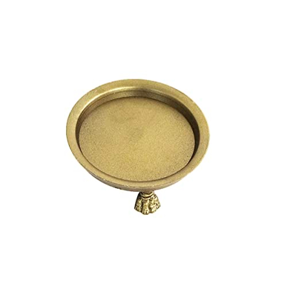 Round Clawfoot Dish — by Alice Lane Home Collection — Gold — for Home Decor, Candles, Jewelry, Perfume, Cosmetics, and Coffee Table