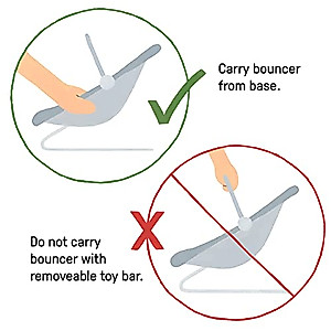 Ingenuity Soothing Baby Bouncer Infant Seat with Vibrations, -Toy Bar & Sounds, 0-6 Months Up to 20 lbs (Pink Flora the Unicorn)