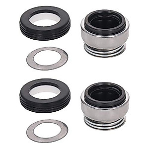 Othmro 2Pcs Internal Diameter 14mm Alloy Plastic Mechanical Shaft Seal Replacement 301-14 Shaft Seal for Pump Shaft Water Pumps Shaft Mechanical Sealing for Swimming Pools Spa Pumps