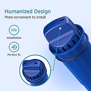 AQUA CREST Replacement for Pur® Pitcher Water Filter, CRF950Z, PPF951K, CR-1100C, PPT700W, CR-6000C, PPT711W, PPT711, PPT710W and More Pur® Pitchers and Dispensers, NSF Certified, AQK-CF10A (6 Packs)