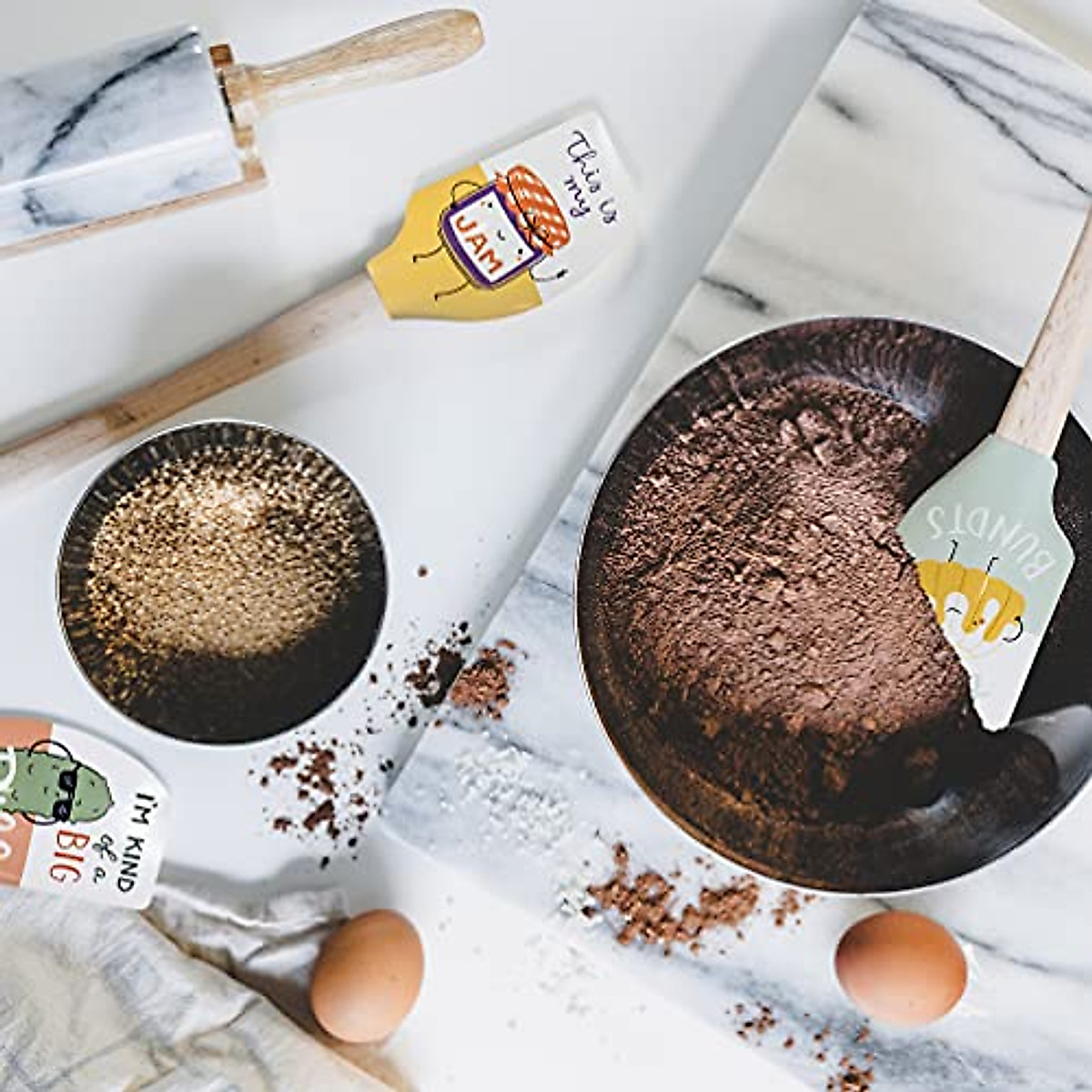 Tovolo 1 In A Melon/Medi-Okra Spatulart Spatula, Kitchen Utensil for Food and Meal Prep, Baking, Mixing, Turning, and More