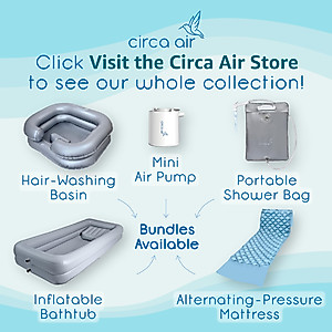 Circa Air Alternating Pressure Mattress for Bed Sores and Ulcers Relief - FSA/HSA Eligible Inflatable Air Pressure Pad with Quiet Pump, Medical Grade Mattresses for Hospital Beds