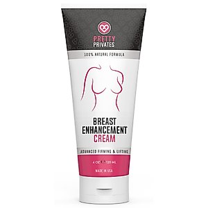 Pretty Privates – Breast Enhancement Cream – Breast Lifter – Larger, Firmer, and Fuller Breasts - All-Natural Fast Growth Breast Enlargement Cream – Breast Plumping Formula (4oz)