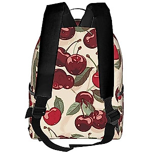 BAFAFA cherry pattern Printed Travel Backpack Business Work Bag Computer Bag Outdoor Sports Rucksack